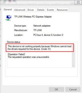 Fix Code 31 Error for Network Adapter on Windows 10/11