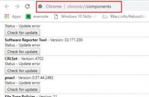 How to Update Chrome://Components on Windows 10?