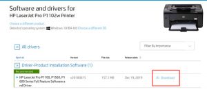 3 Methods to Download HP LaserJet P1102W Drivers on Windows 10, 8, 7
