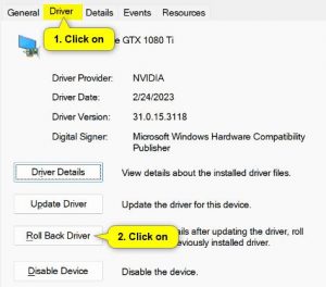 3 Ways To Roll Back NVIDIA Driver On Windows 11/10/8/7